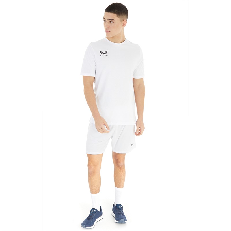 Buy Castore Mens Cotton Leisure T-Shirt White