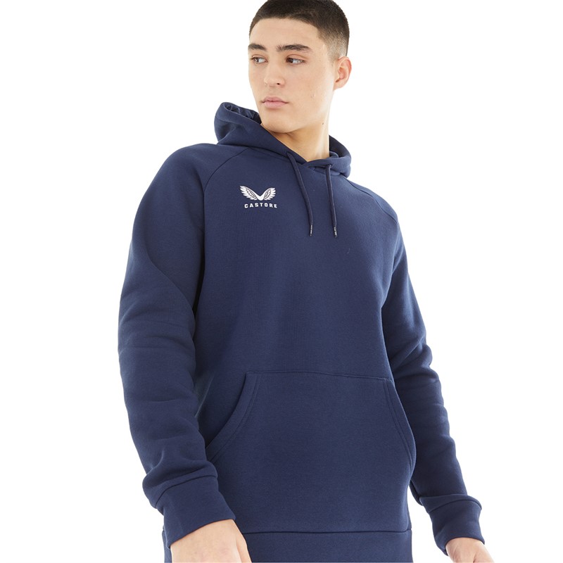 Buy Castore Mens Overhead Hoodie Navy