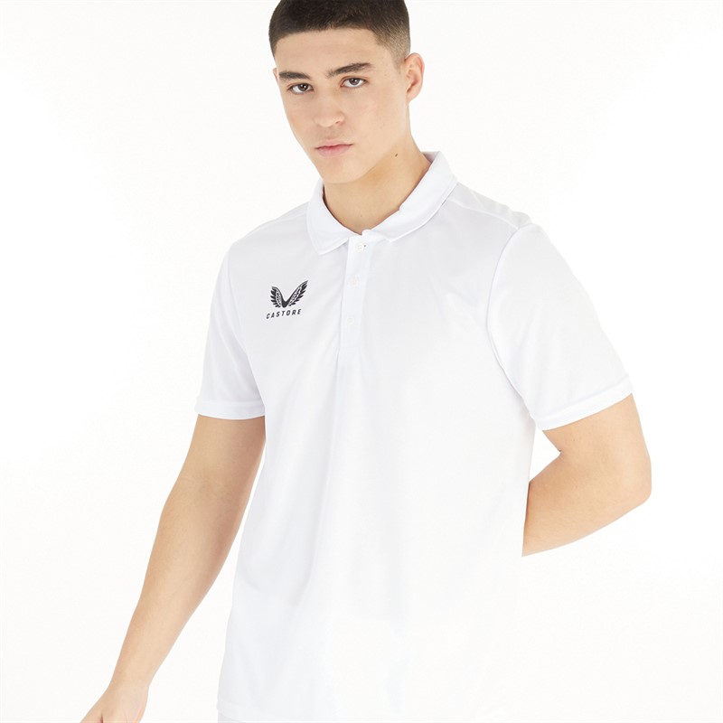 Buy Castore Mens Polo Shirt White