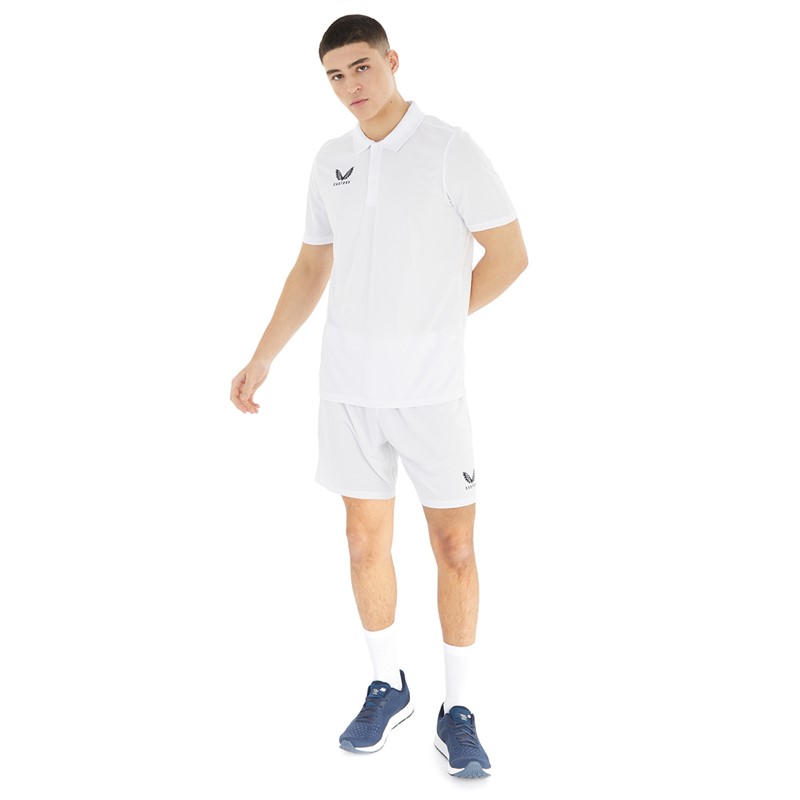 Buy Castore Mens Polo Shirt White