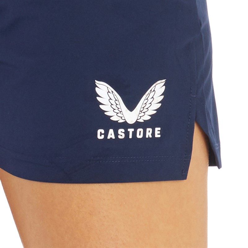 Buy Castore Womens Woven Training Shorts Navy