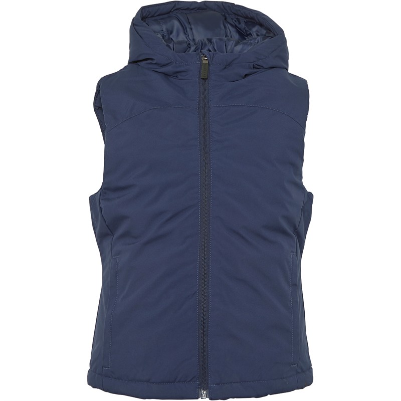 Buy Castore Junior Padded Gilet With Hood Navy