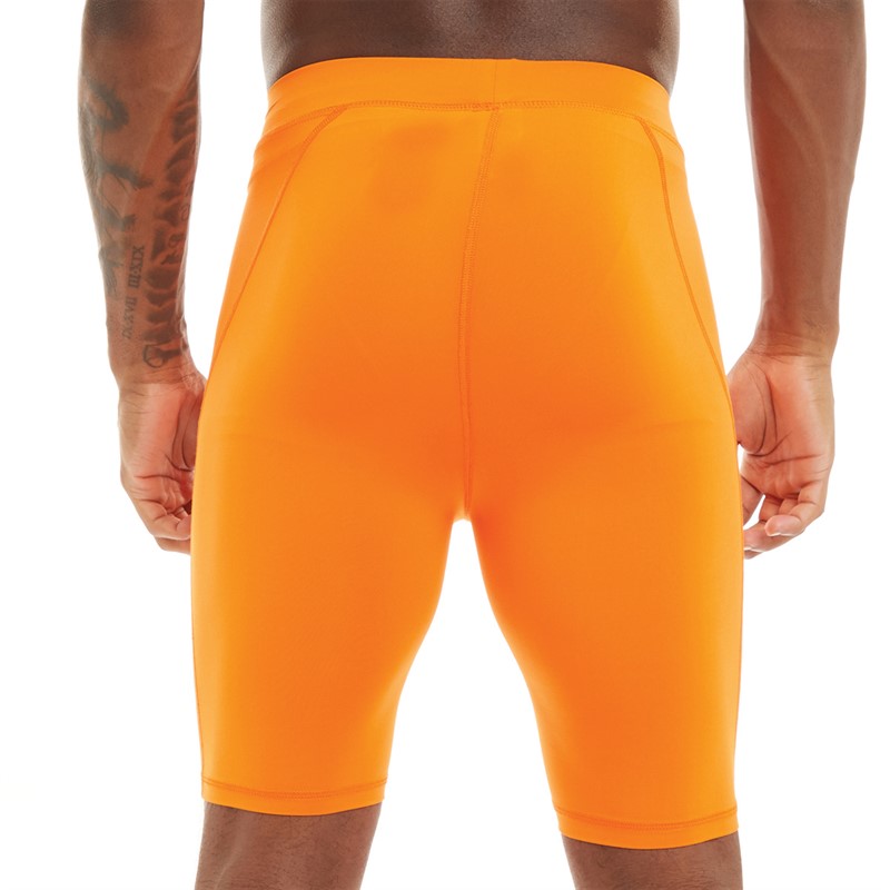 Buy Castore Mens Baselayer Shorts Vibrant Orange