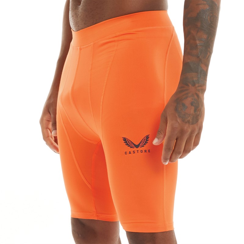 Buy Castore Mens Baselayer Shorts Scarlett Ibis