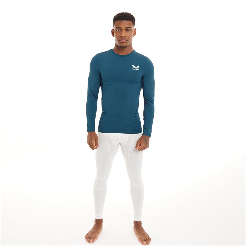 Buy Castore Mens Baselayer Long Sleeve Top Petrol