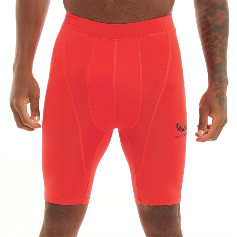 Buy Castore Mens Baselayer Shorts Rangers Red