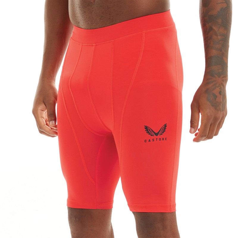 Buy Castore Mens Baselayer Shorts Rangers Red