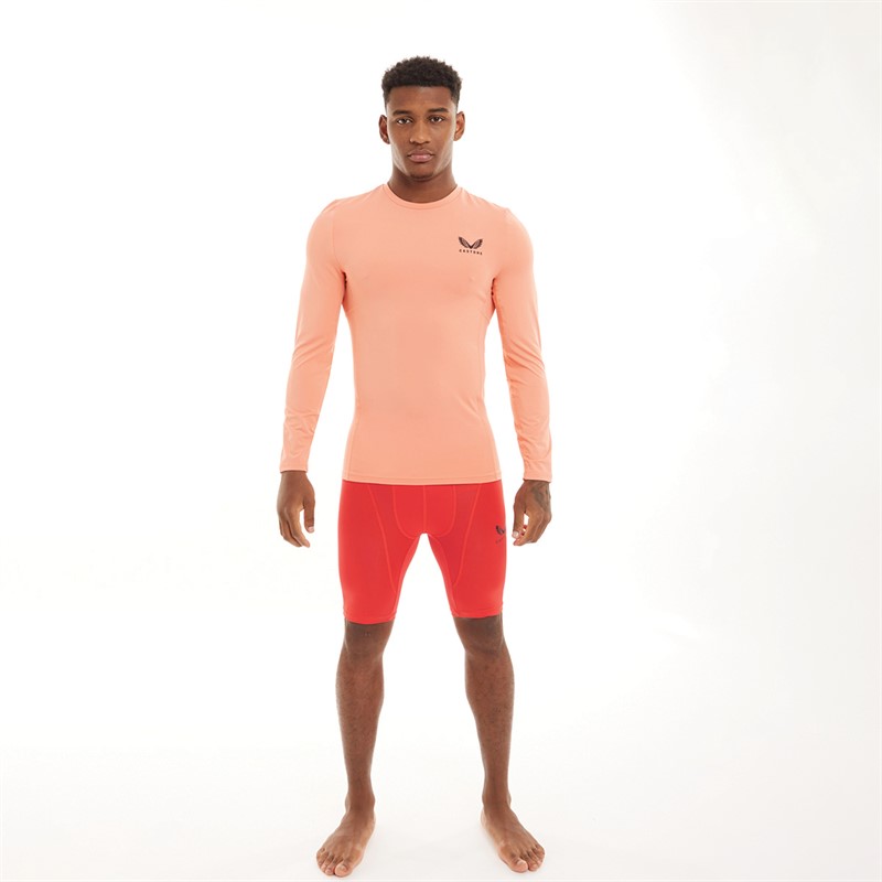 Buy Castore Mens Baselayer Shorts Rangers Red