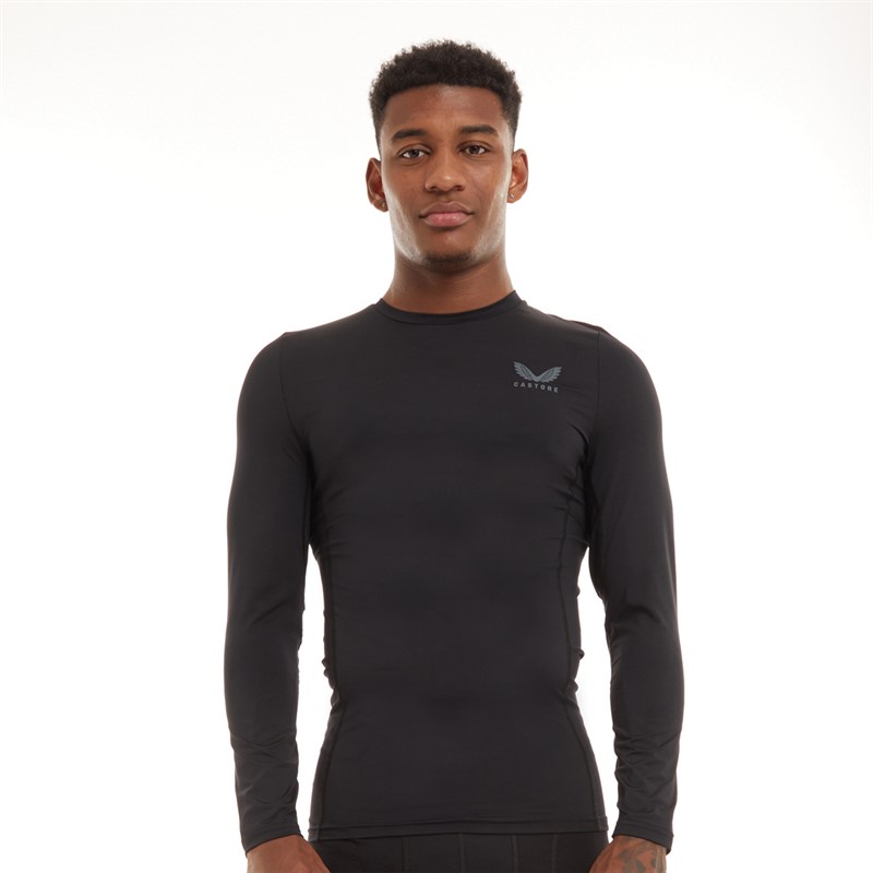 Buy Castore Mens Baselayer Long Sleeve Top Black
