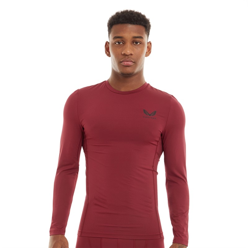 Buy Castore Mens Baselayer Long Sleeve Top Rhododendron