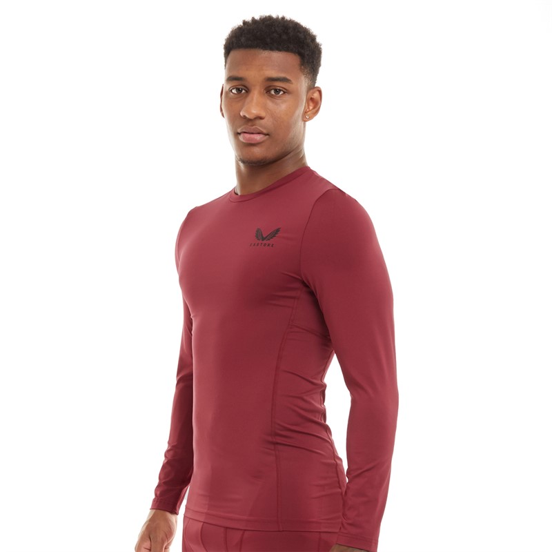 Buy Castore Mens Baselayer Long Sleeve Top Rhododendron