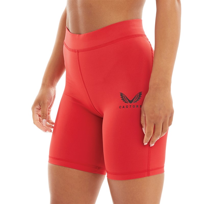 Buy Castore Womens Baselayer Shorts Scarlet
