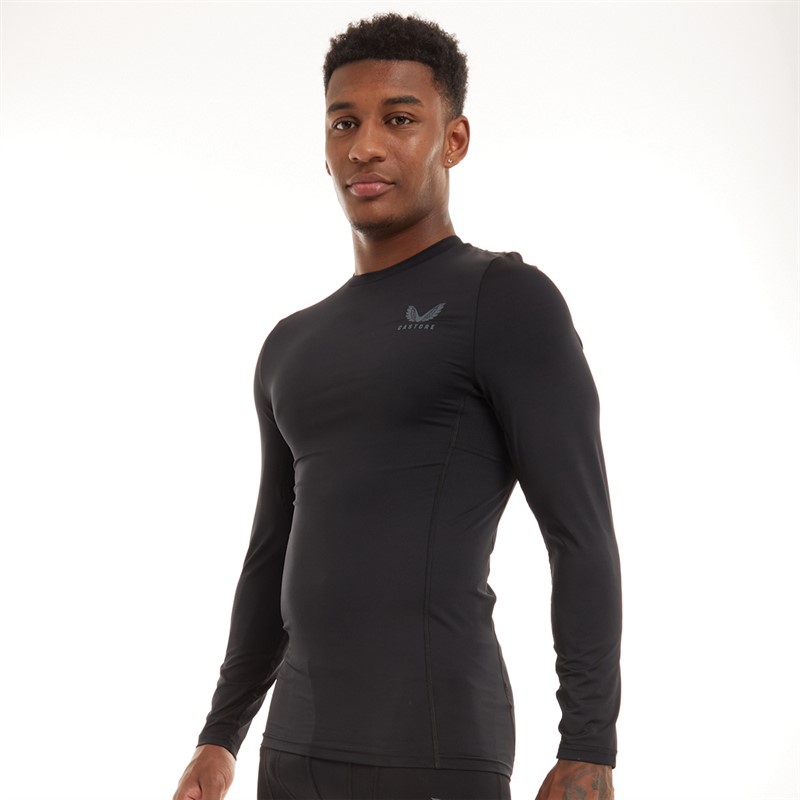 Buy Castore Mens Baselayer Long Sleeve Top Black