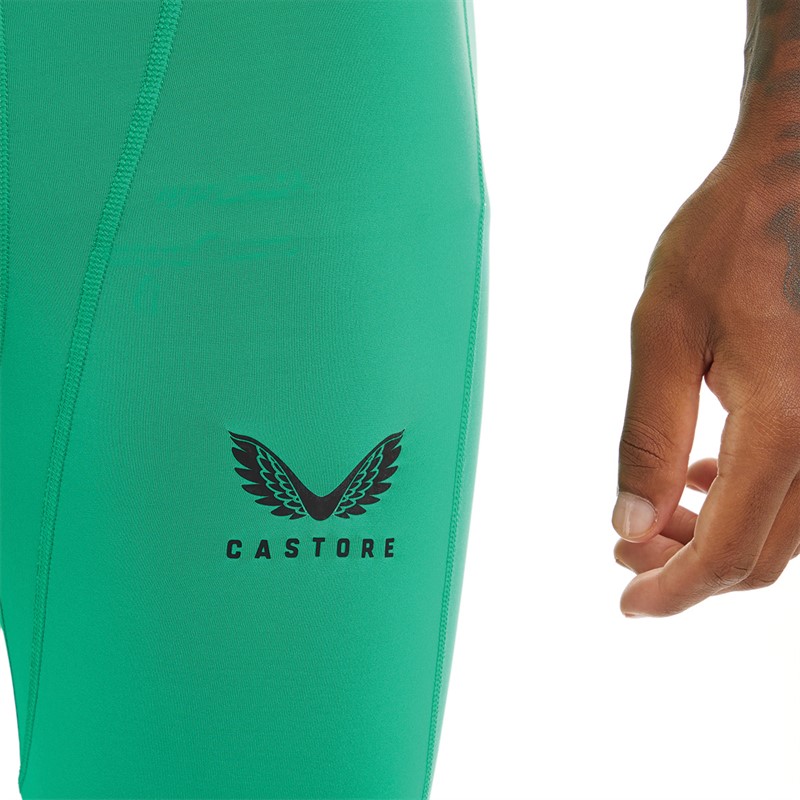 Buy Castore Mens Baselayer Shorts Golf Green