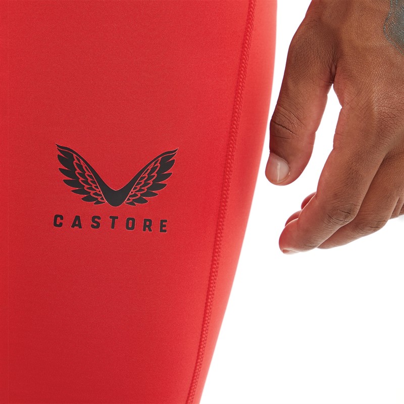 Buy Castore Mens Baselayer Shorts Scarlet
