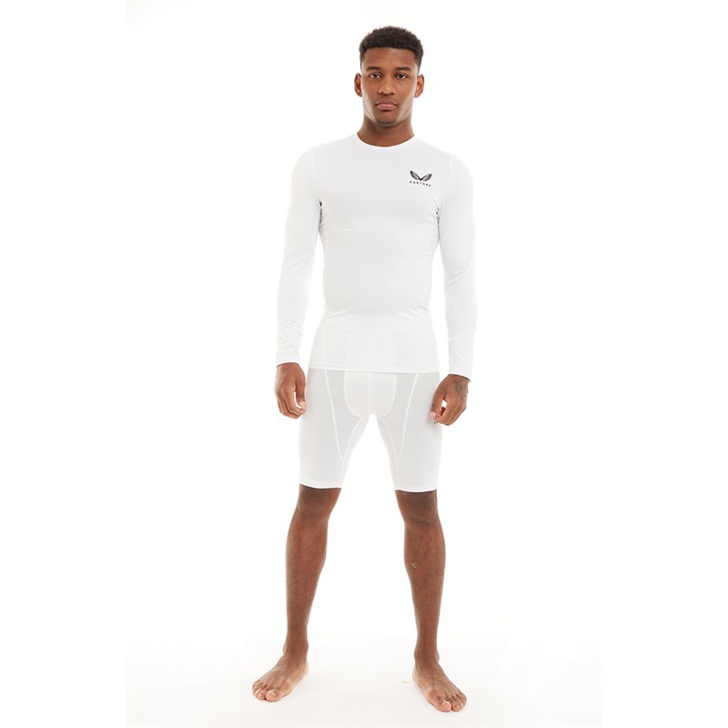 Buy Castore Mens Baselayer Shorts White