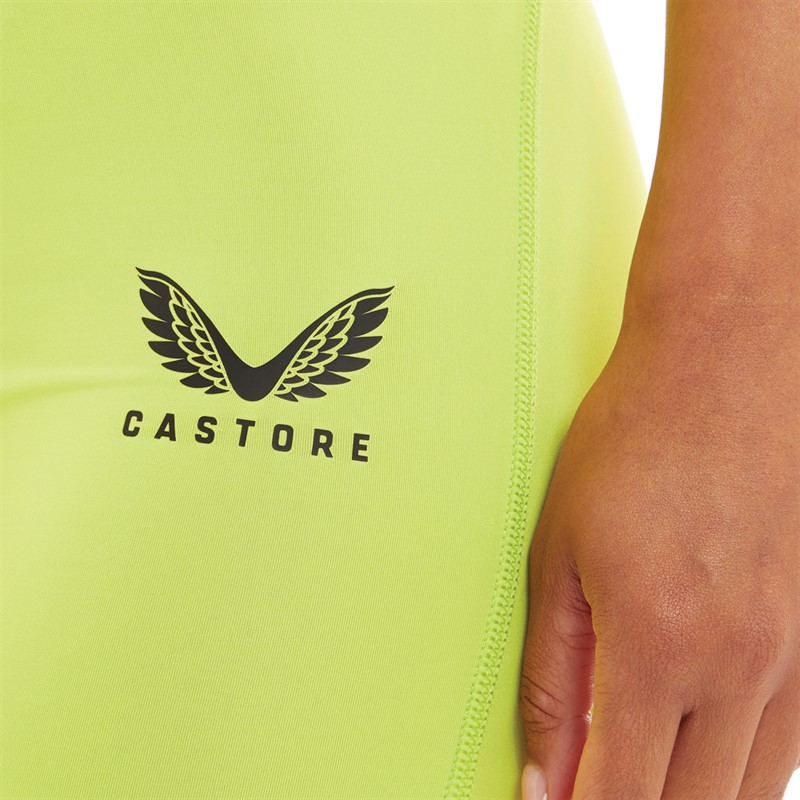 Buy Castore Womens Baselayer Shorts Acid Lime