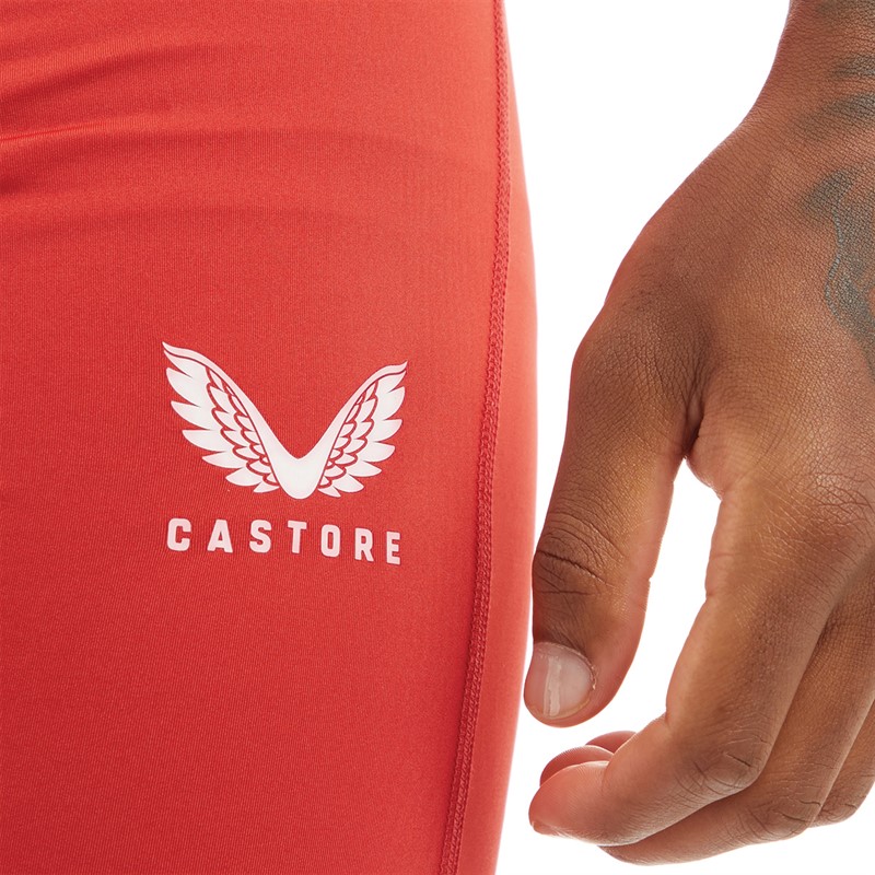Buy Castore Mens Baselayer Shorts Red