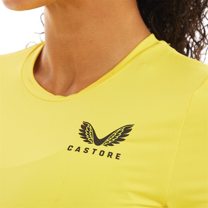 Buy Castore Womens Baselayer Long Sleeve Top Buttercup