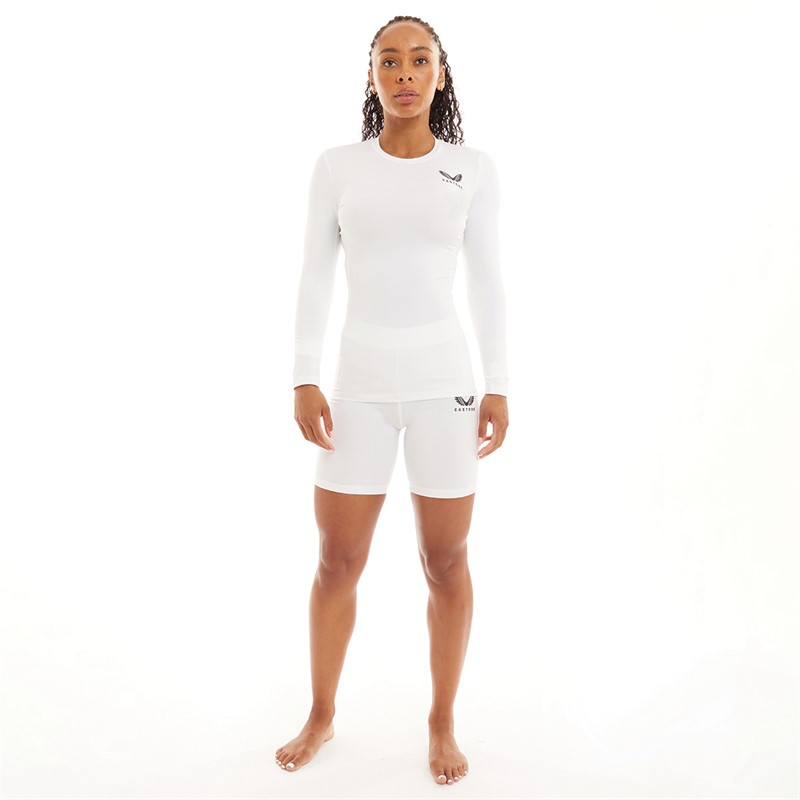 Buy Castore Womens Baselayer Long Sleeve Top White