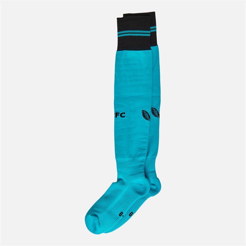 Buy Castore NUFC Newcastle United Goalkeeper Away Sock Scuba Blue/Caviar