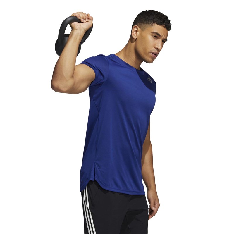 Buy adidas Mens Primeblue Always On Yoga T-Shirt Victory Blue