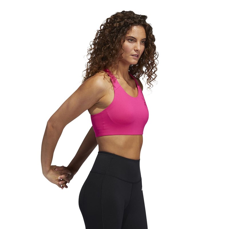 Buy adidas Womens Ultimate AeroreadyHigh Support Sports Bra Team Real ...