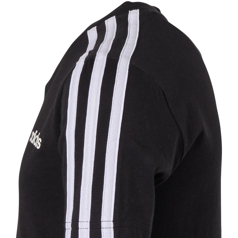 Buy adidas Junior Essentials 3-Stripes T-Shirt Black/White