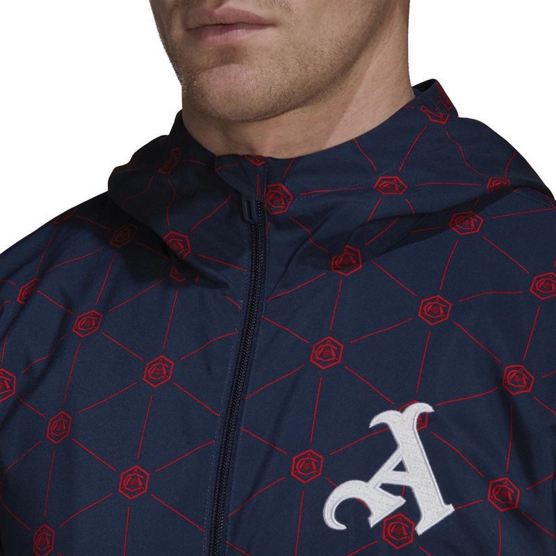 Buy adidas Mens AFC Arsenal Windbreaker Collegiate Navy/Scarlet