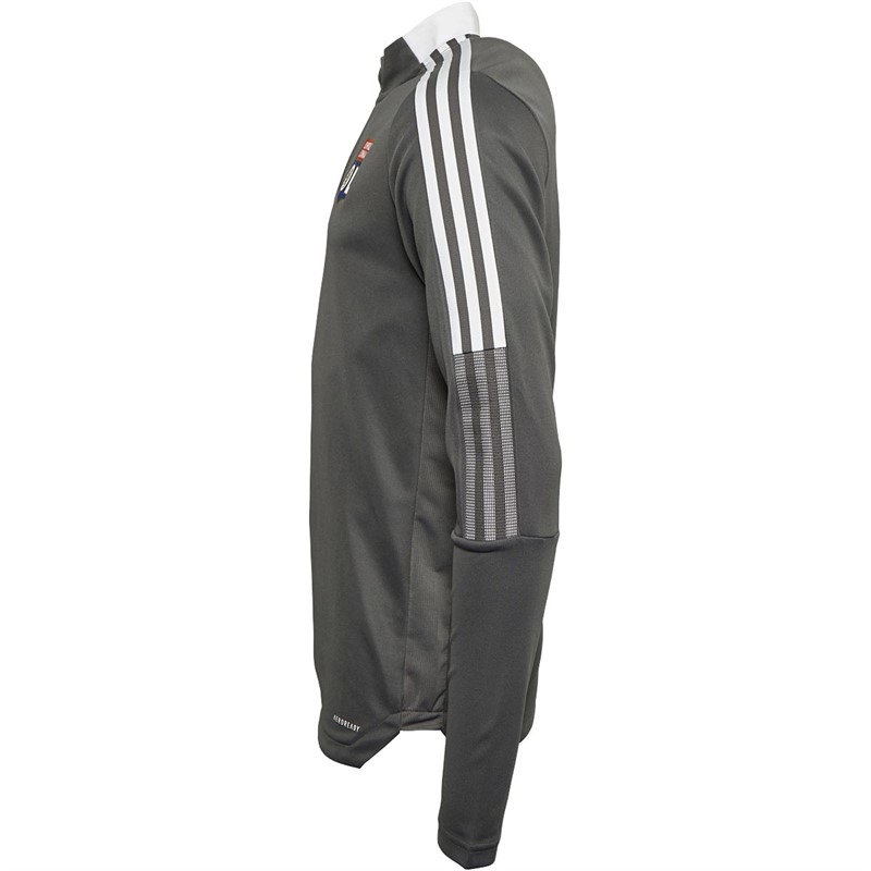 Buy adidas Mens OL OLympique Lyonnais Training Top Team Grey Four