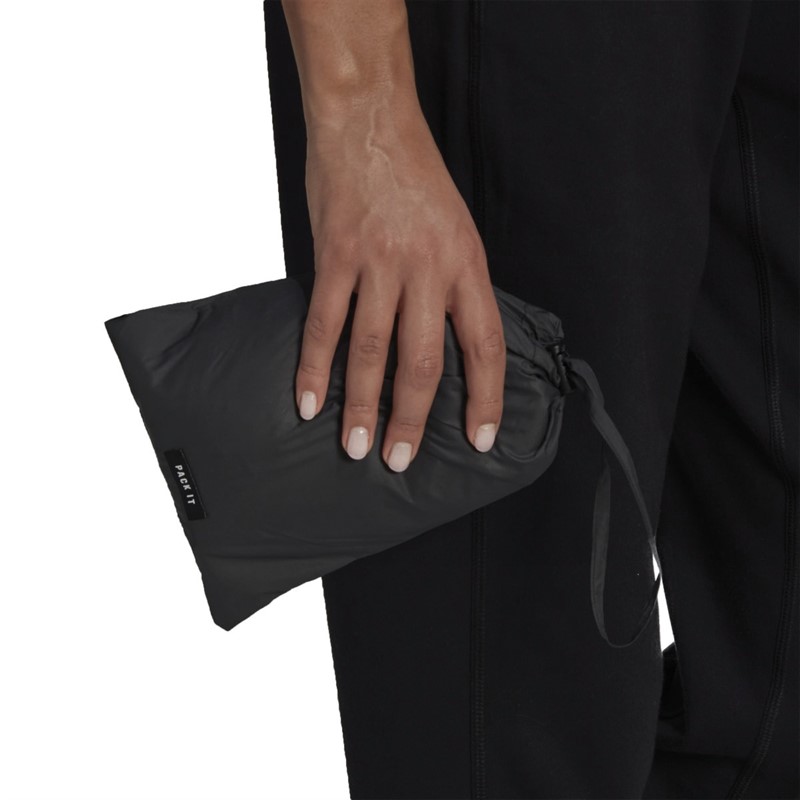 Buy adidas Womens Basic 3-Stripes Wind.Rdy Jacket Black/Black/White