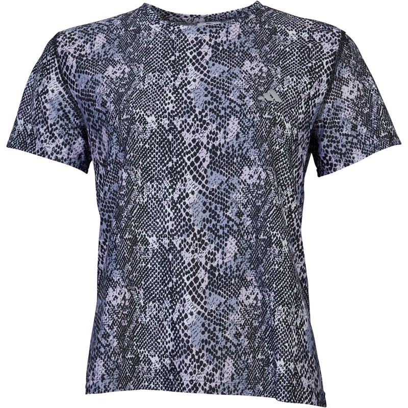 Buy adidas Womens Fast Parley Aeroready All Over Print Top Black/White