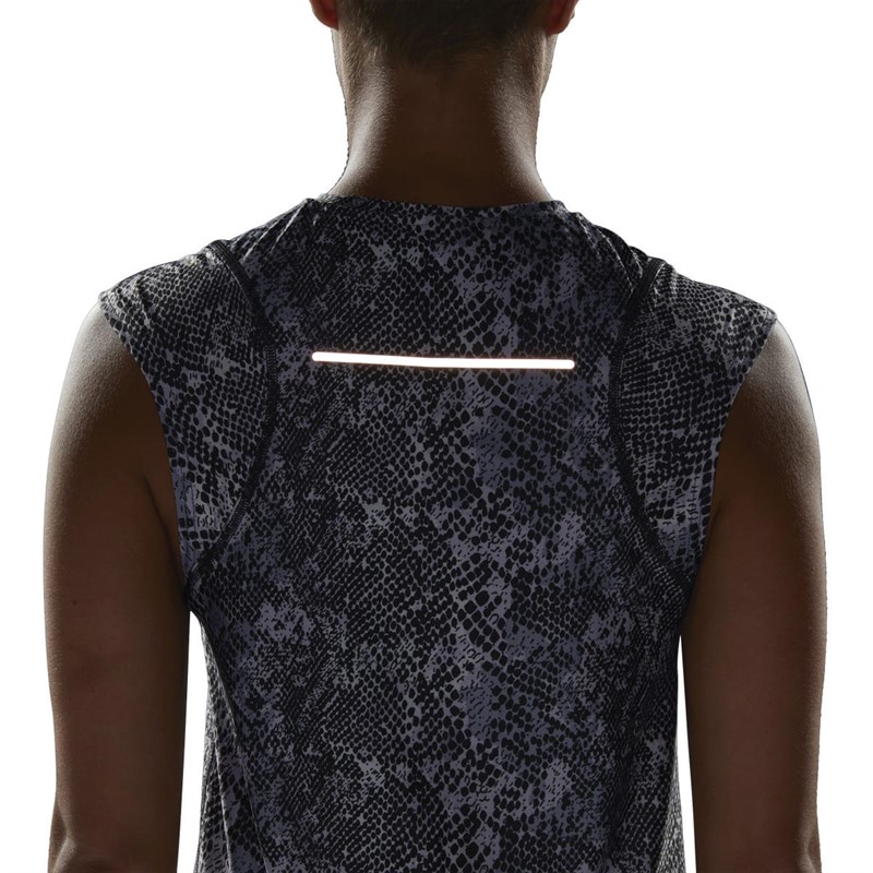 Buy adidas Womens Fast Parley Aeroready All Over Print Top Black/White