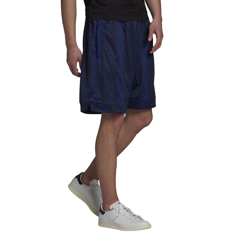 Buy adidas Originals Mens Sprt Printed Shorts Victory Blue/Black