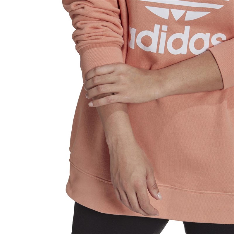 Adidas Originals Damen Adicolor Trefoil Sweatshirts Rosa