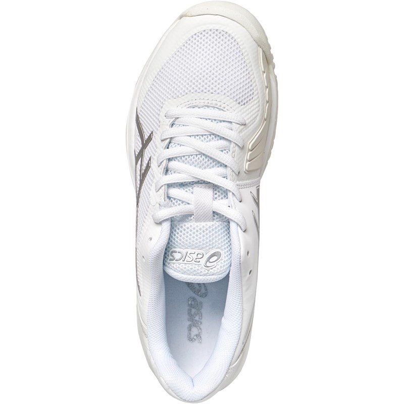 Buy Asics Womens Gel Court Speed Tennis Shoes White Silver