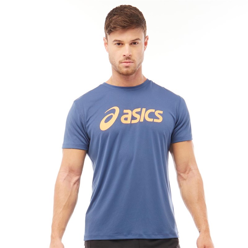 Asics Tee-Shirt Silver Homme Bleu