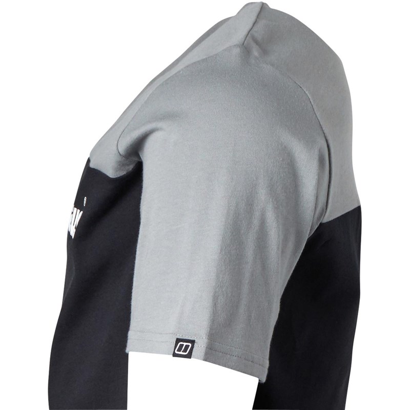 Buy Berghaus Mens Organic Colour Split T-Shirt Black/Grey
