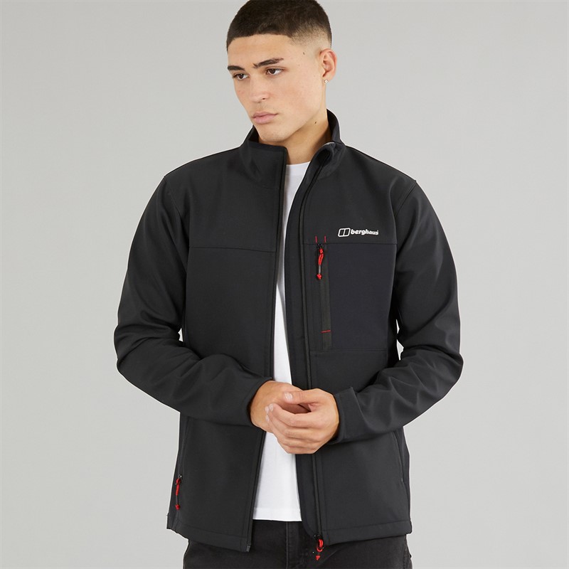 Buy Berghaus Mens Ghlas 2.0 Softshell Jacket Black/Black