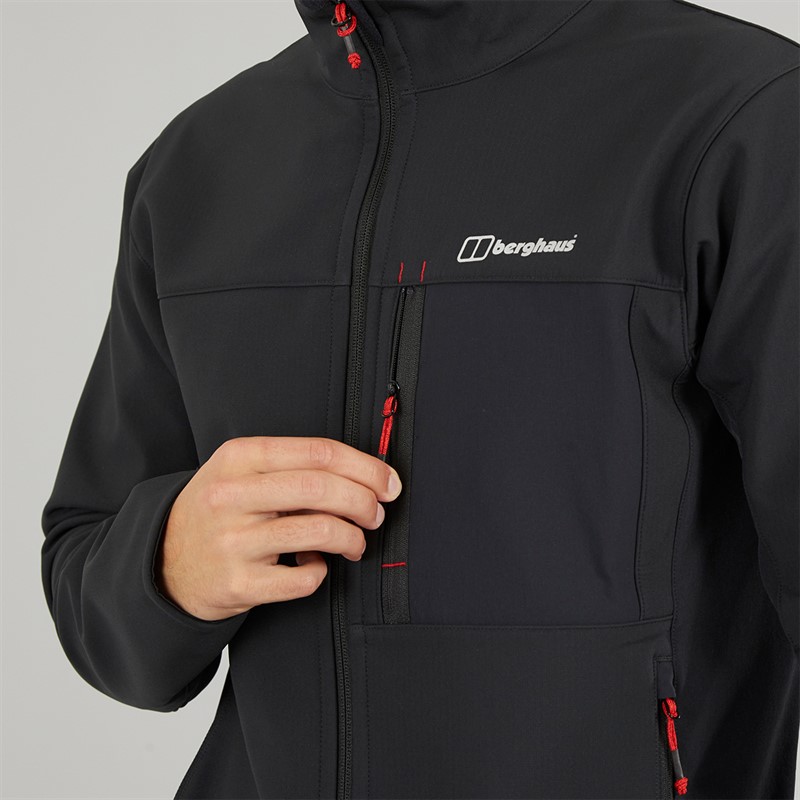 Buy Berghaus Mens Ghlas 2.0 Softshell Jacket Black/Black