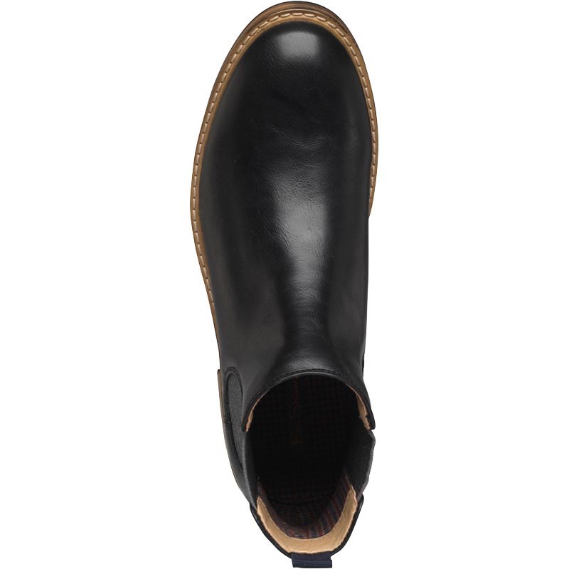 Buy Ben Sherman Mens Tribute Chelsea Boots Black