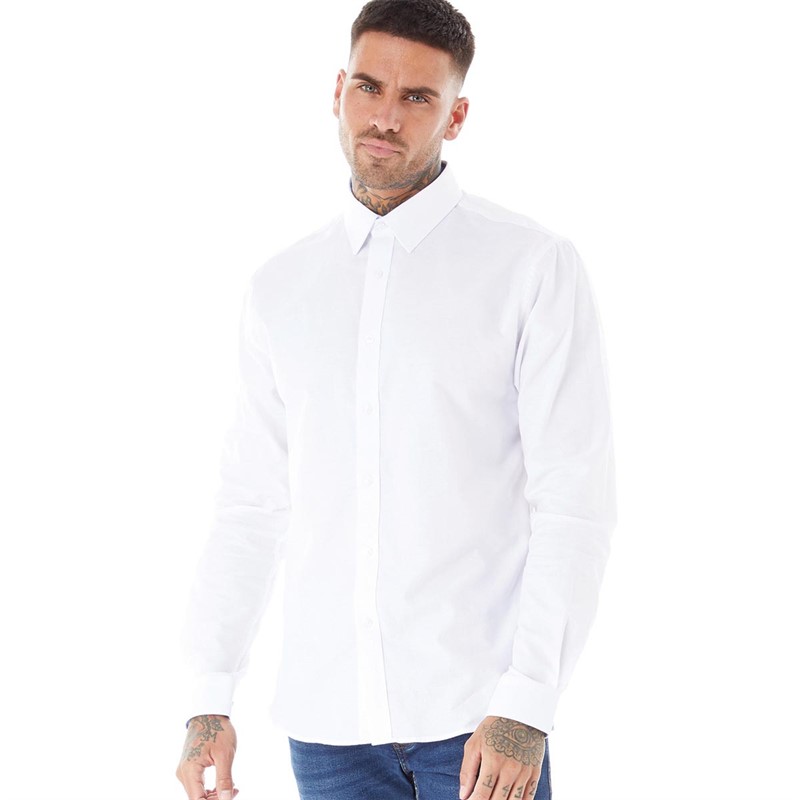 Buy Ben Sherman Mens Texture Formal Shirt White