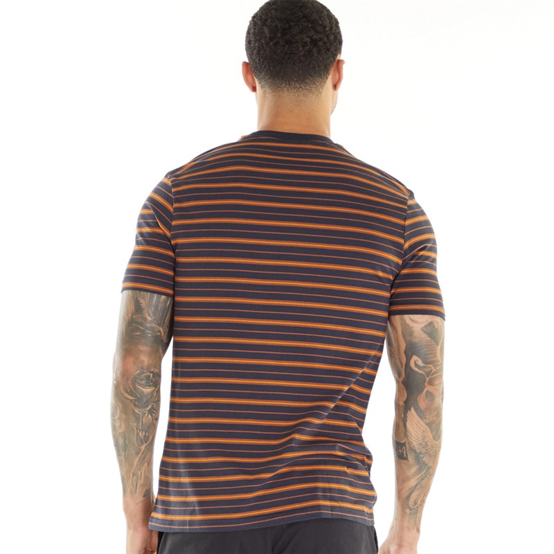 Buy Ben Sherman Mens Striped T Shirt Midnight