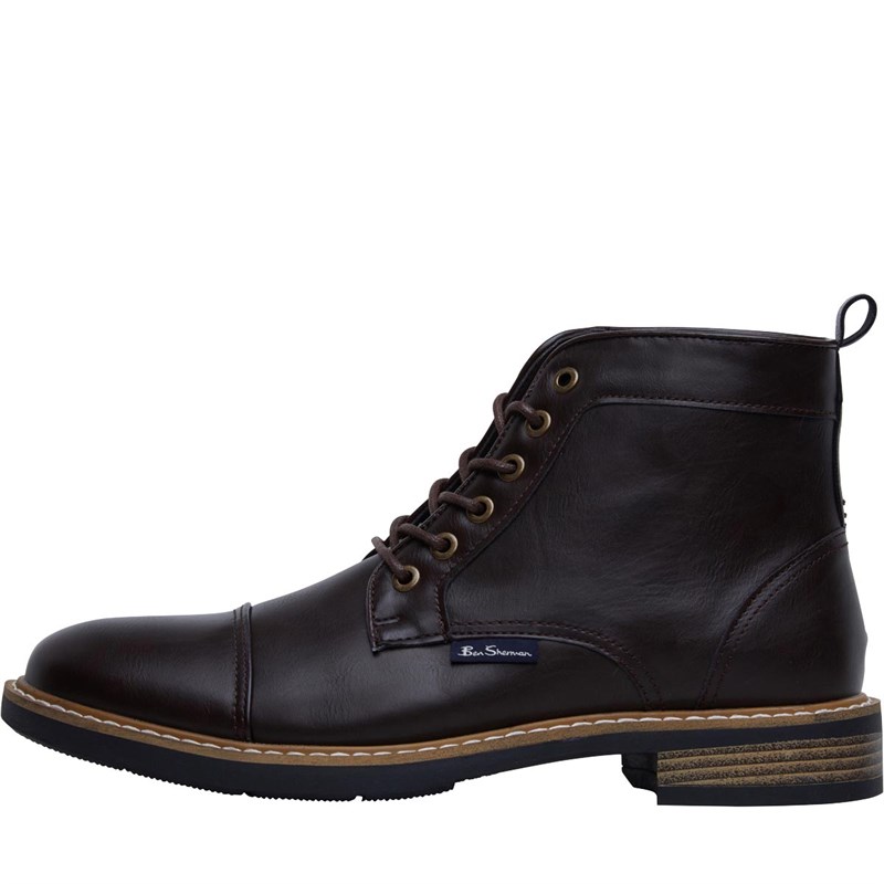 Buy Ben Sherman Mens Tram Boots Brown