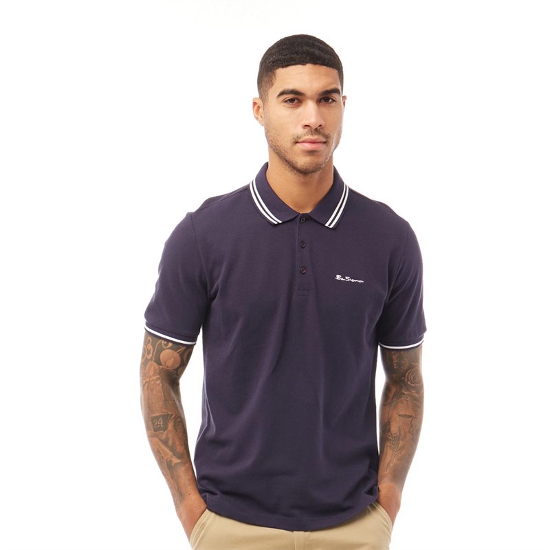 Ben Sherman Polo Homme Bleu Marine