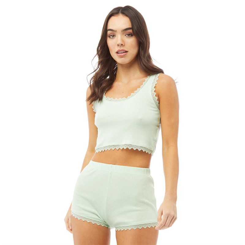 Brave Soul Damen Taylor Homewear Helllindgrün