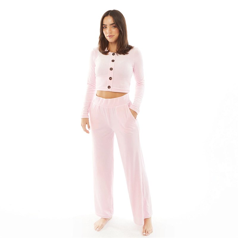 Brave Soul Damen Vivian Pyjama Rosa