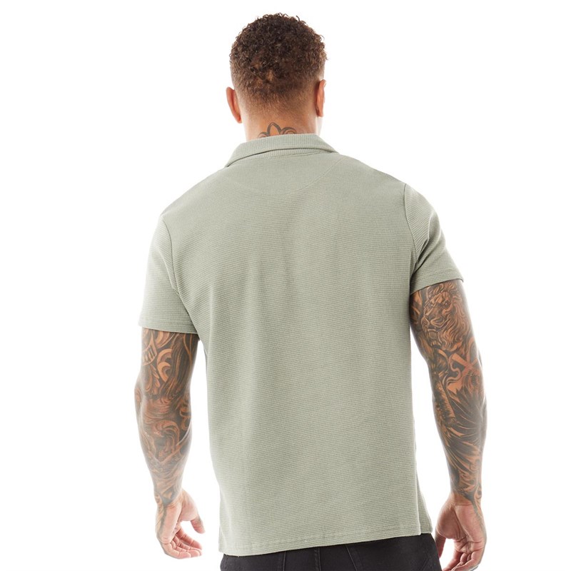 Buy Brave Soul Mens Sonomab Polo Washed Sage