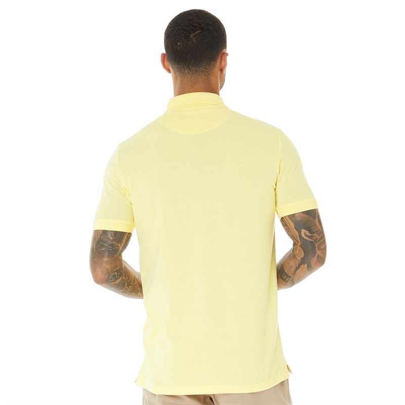 Buy Brave Soul Mens Polo Citrus/Summer Pink