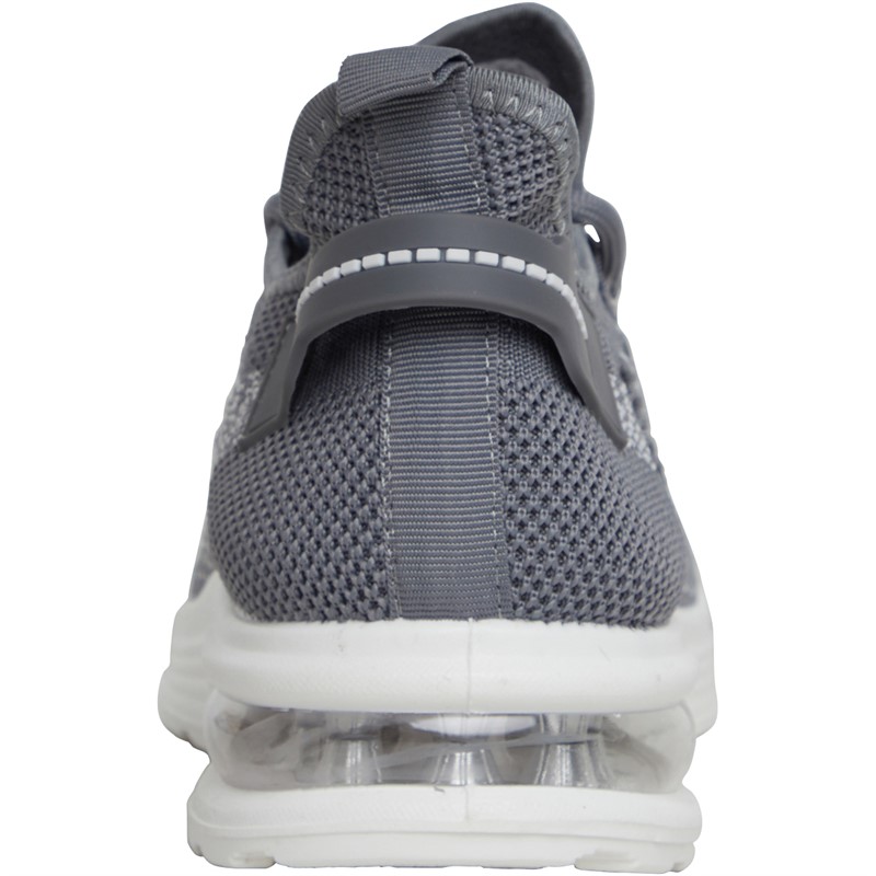 Buy Brave Soul Mens Lakeside Bubble Trainers Grey/White